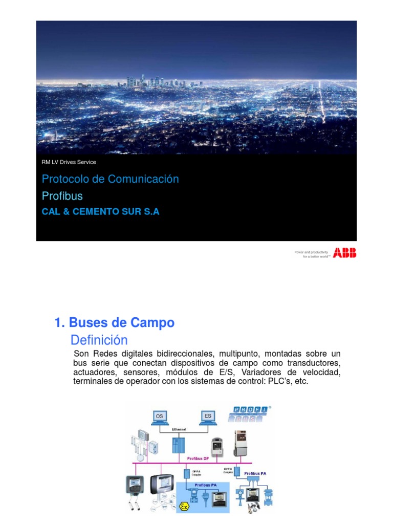 Protocolo de Comunicación PROFIBUS | PDF | Red de computadoras ...