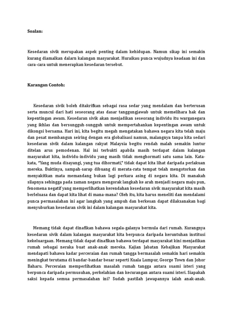Contoh Karangan | PDF
