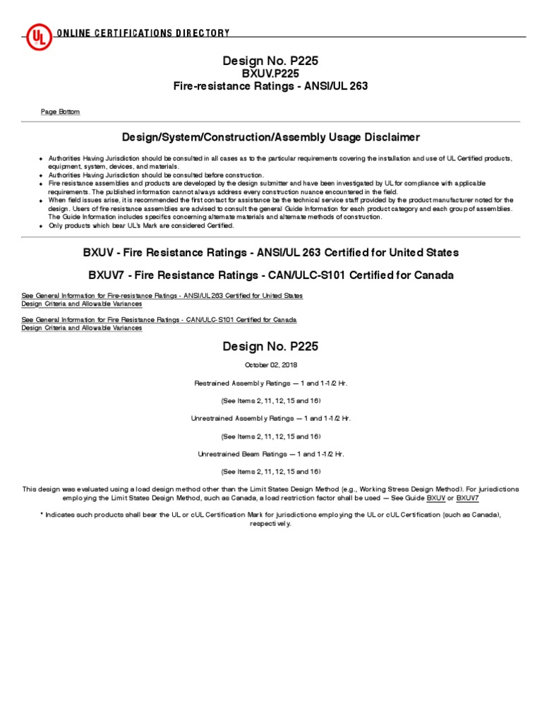 A Fire Rating p225 | PDF | Duct (Flow) | Drywall