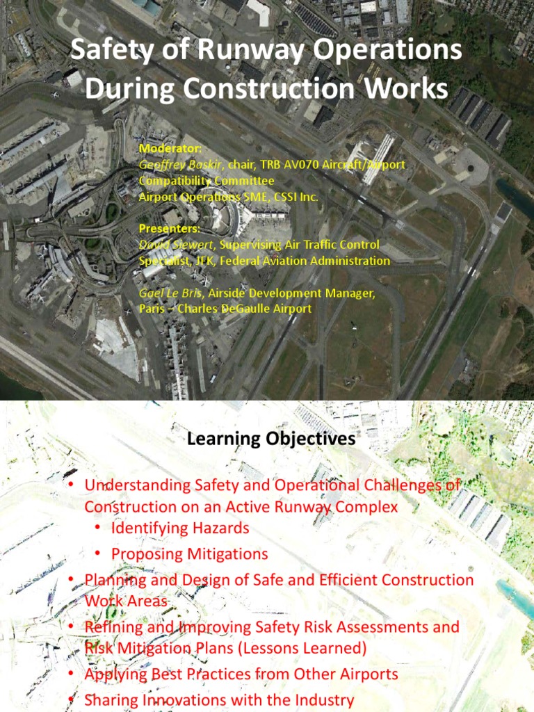 Safety of Runway Operations During Construction Works: Moderator | PDF ...
