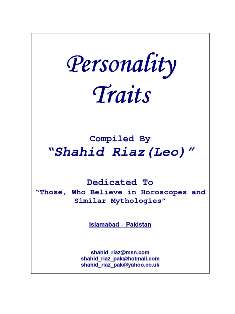 4u Personality Book | PDF | Feeling | Friendship