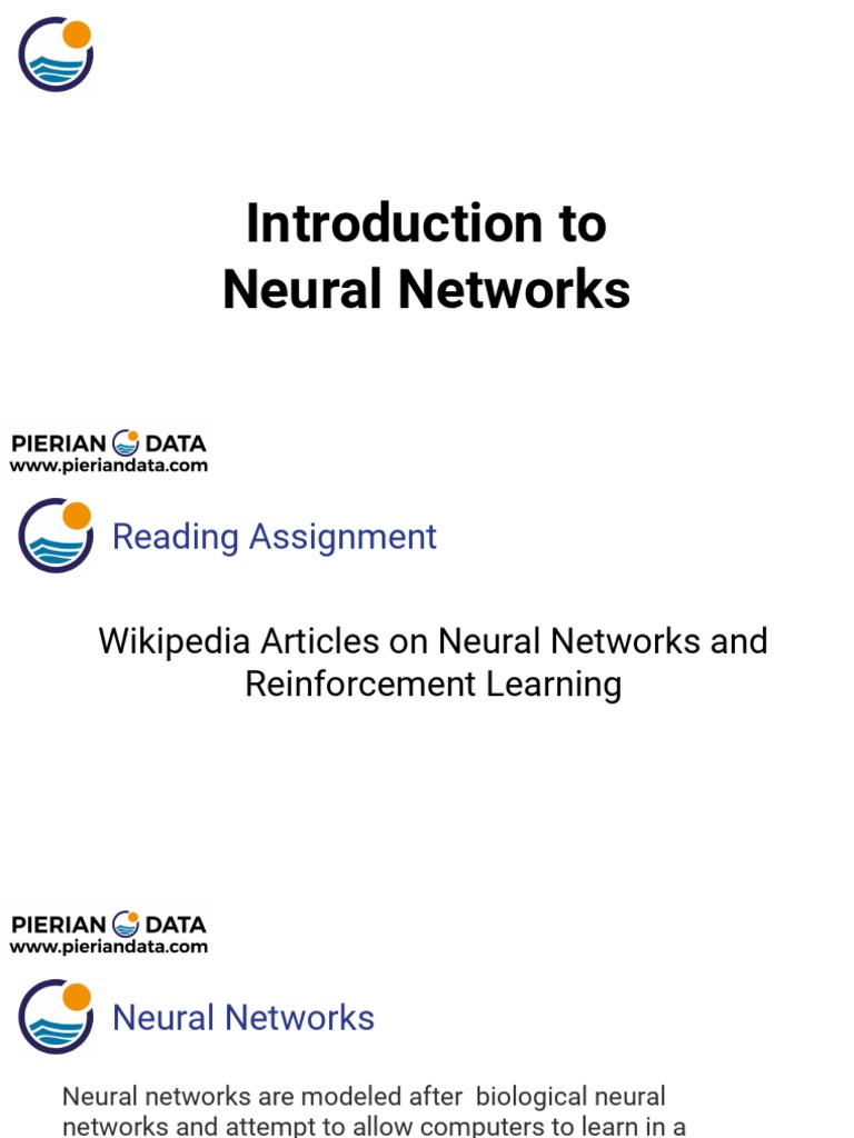 Intro To Neural Nets PDF | PDF | Artificial Neural Network | Nervous System