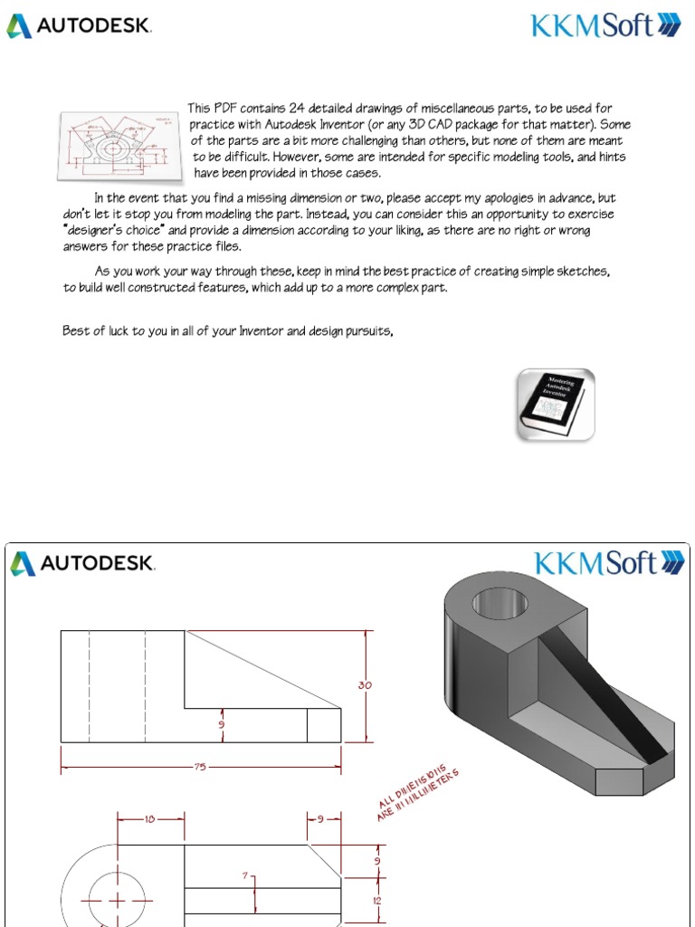 Autodesk Inventor Drawings With Dimensions