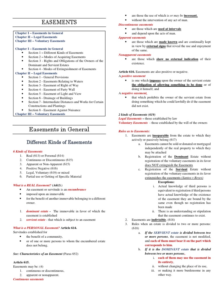 Property - Easements | Download Free PDF | Easement | Ownership