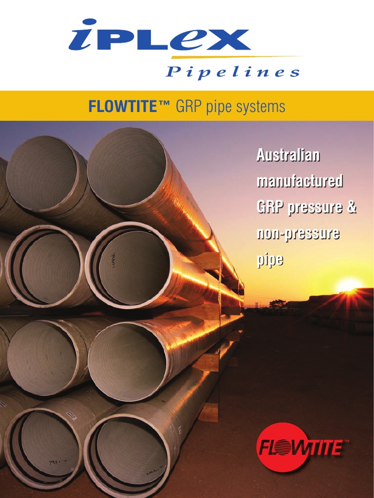 Ipx4 Flowtite-Grp Pipes | PDF | Fiberglass | Pipe (Fluid Conveyance)