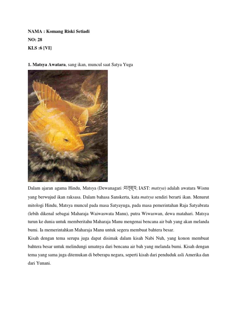 Nama 10 Awatara | PDF