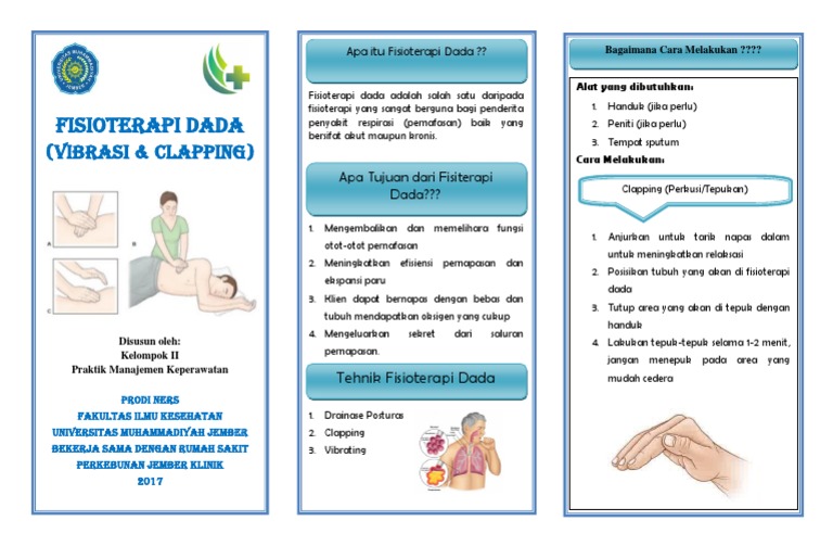 Leaflet Fisioterapi Dada Depan | PDF