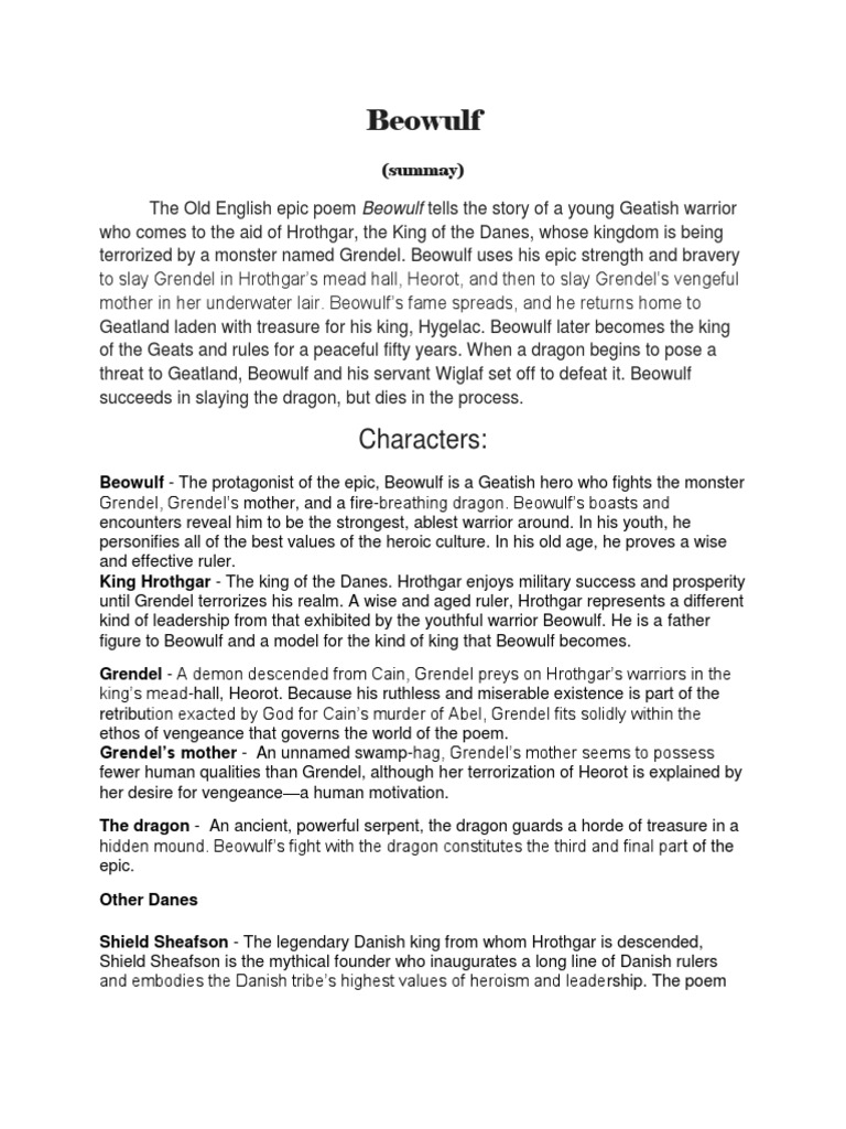Beowulf | PDF | Beowulf | Geats