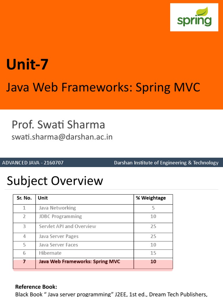 Spring MVC Framework Overview | PDF | Spring Framework | Model–View ...
