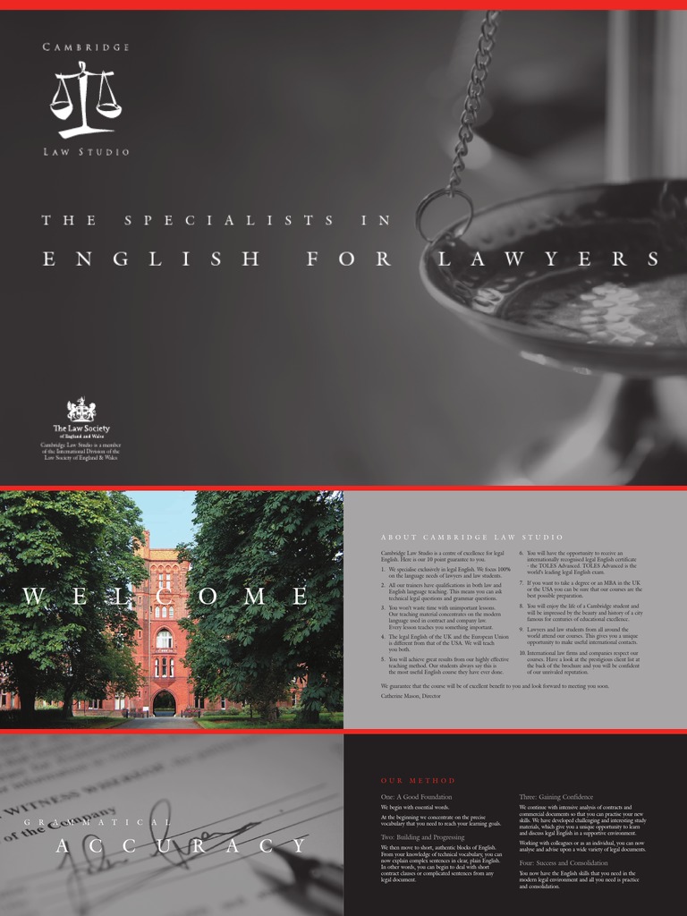 The Specialists in Legal English for Lawyers and Law Students | PDF ...