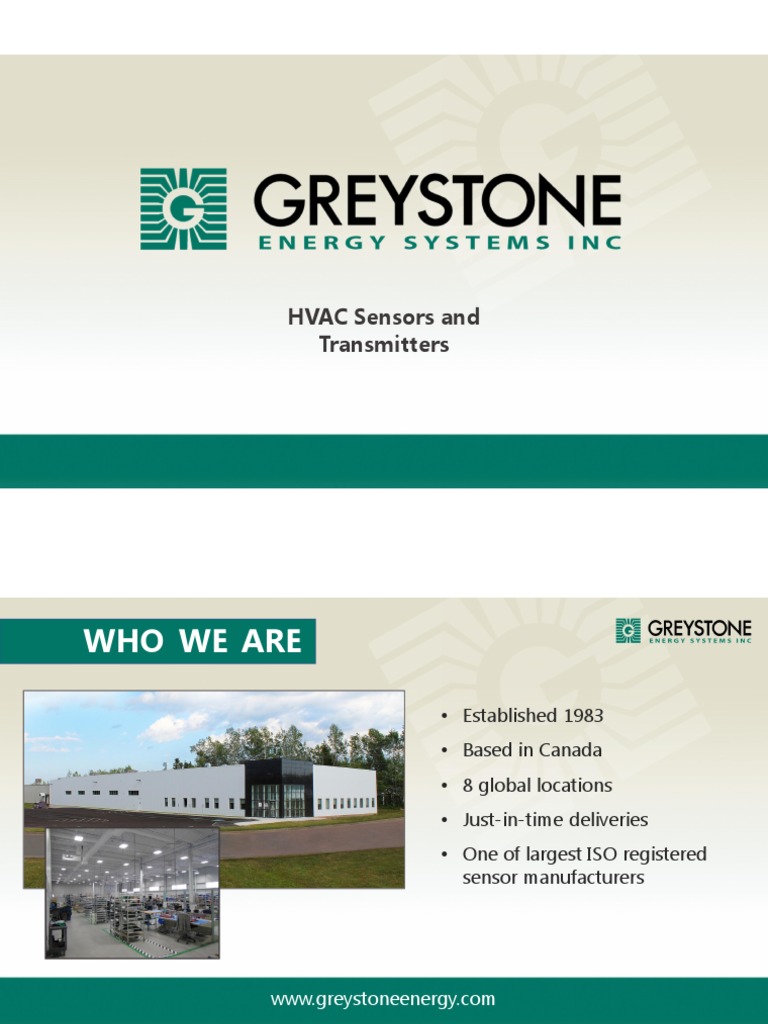 Greystone Product Presentation | PDF | Humidity | Equipment