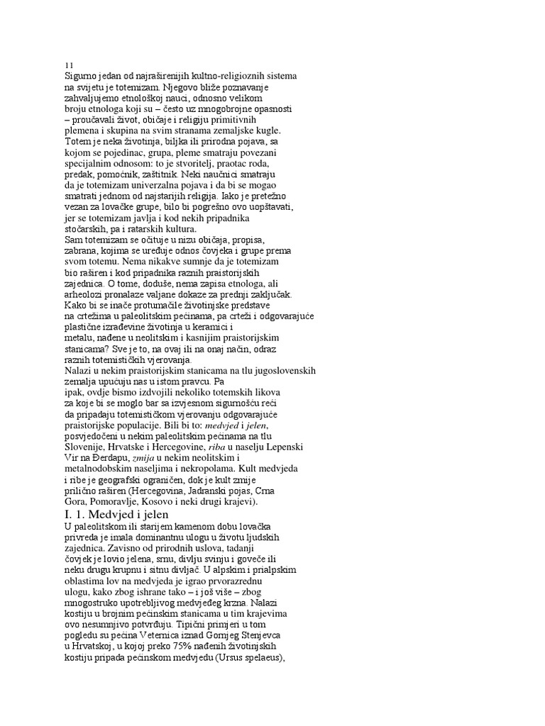 Religiozni Koncepti Totemizam | PDF