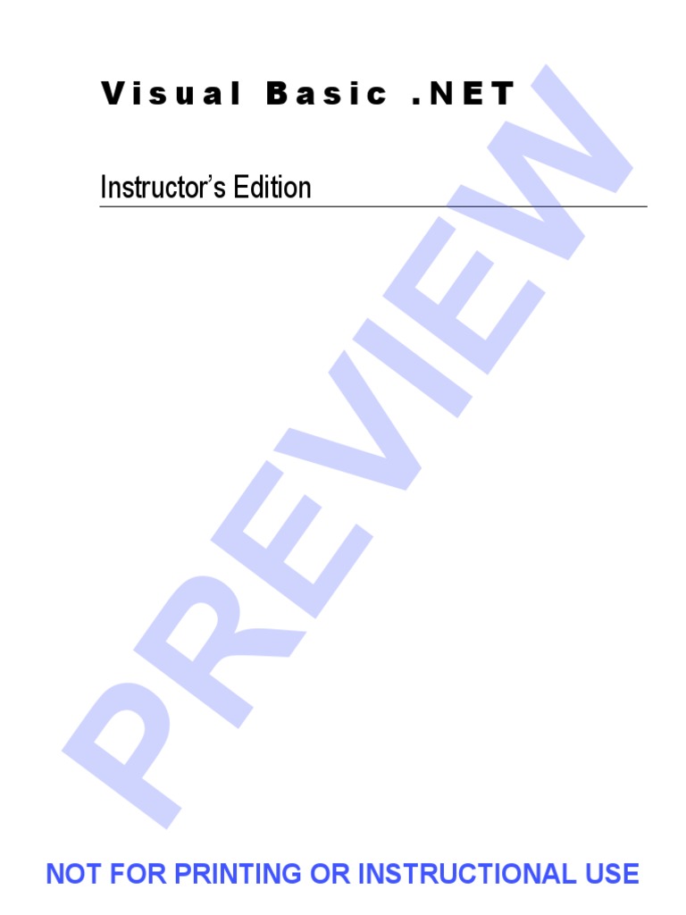 Preview: Instructor's Edition | PDF | Object Oriented Programming ...