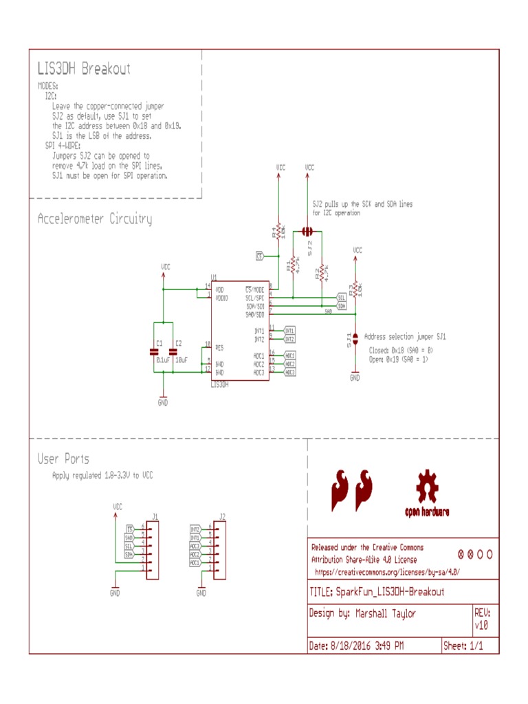 SparkFun LIS3DH Breakout | PDF | Nature