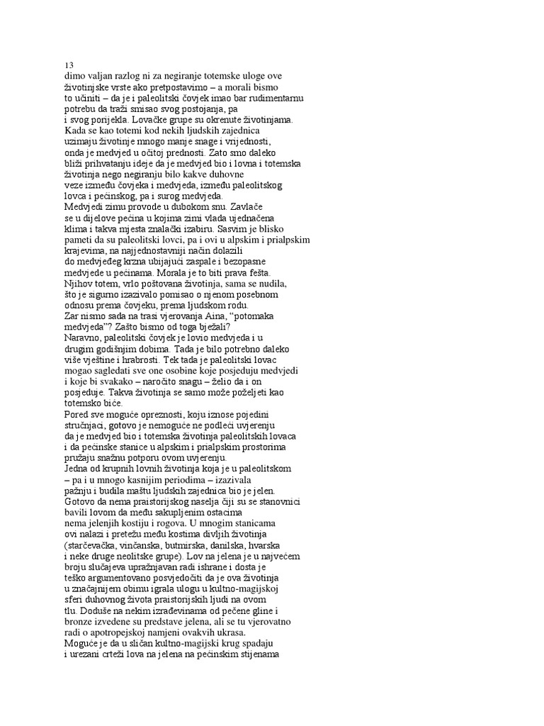 Religiozni Koncepti Totemizam III | PDF