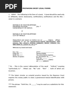 Sample Notary Acknowledgement Form Philippines | PDF | Notary Public ...