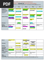 Class Schedule Sy 2022 2023 g11 Shs | PDF | Science