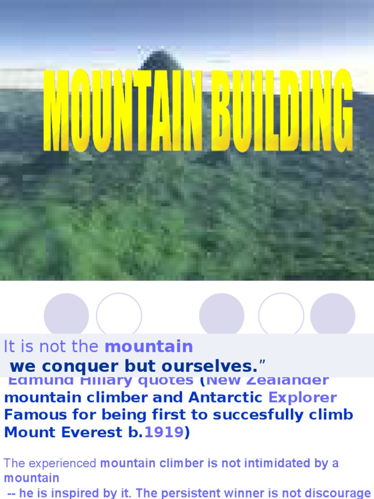 Mountain Building Processes Explained | PDF | Fault (Geology) | Plate ...