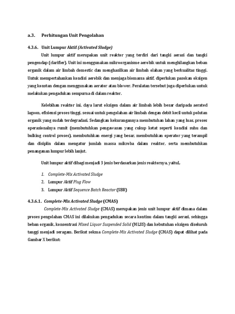 Complete Mix Activated Sludge | PDF