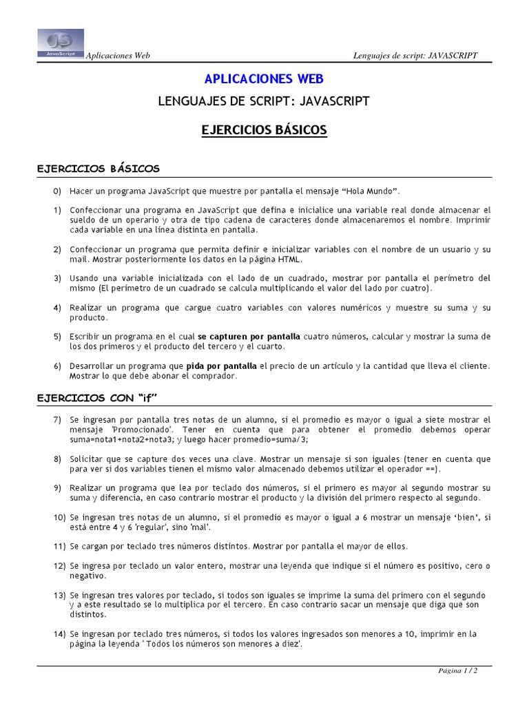 Archivo 1 | Descargar gratis PDF | Script Java | Programa de computadora