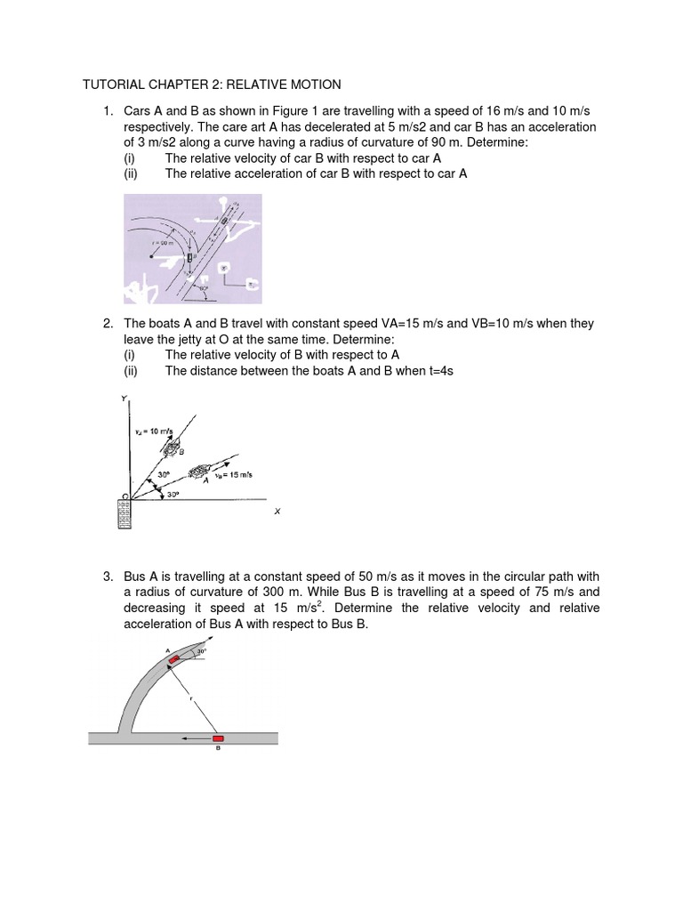 Relative Motion and Acceleration Analysis | PDF