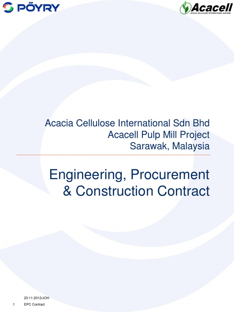 FIDIC EPC Contract Example | Download Free PDF | Specification ...