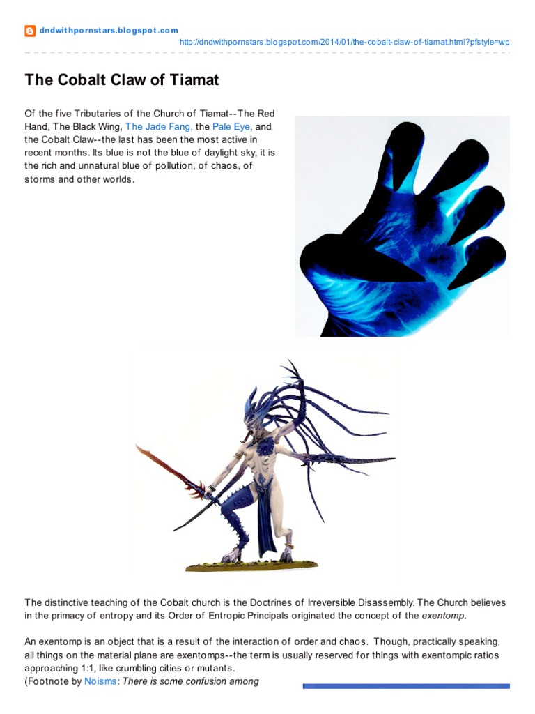 The Cobalt Claw of Tiamat | PDF | Nature