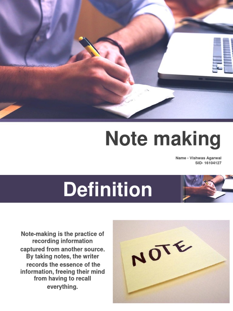 The Essentials of Effective Note-Making | PDF