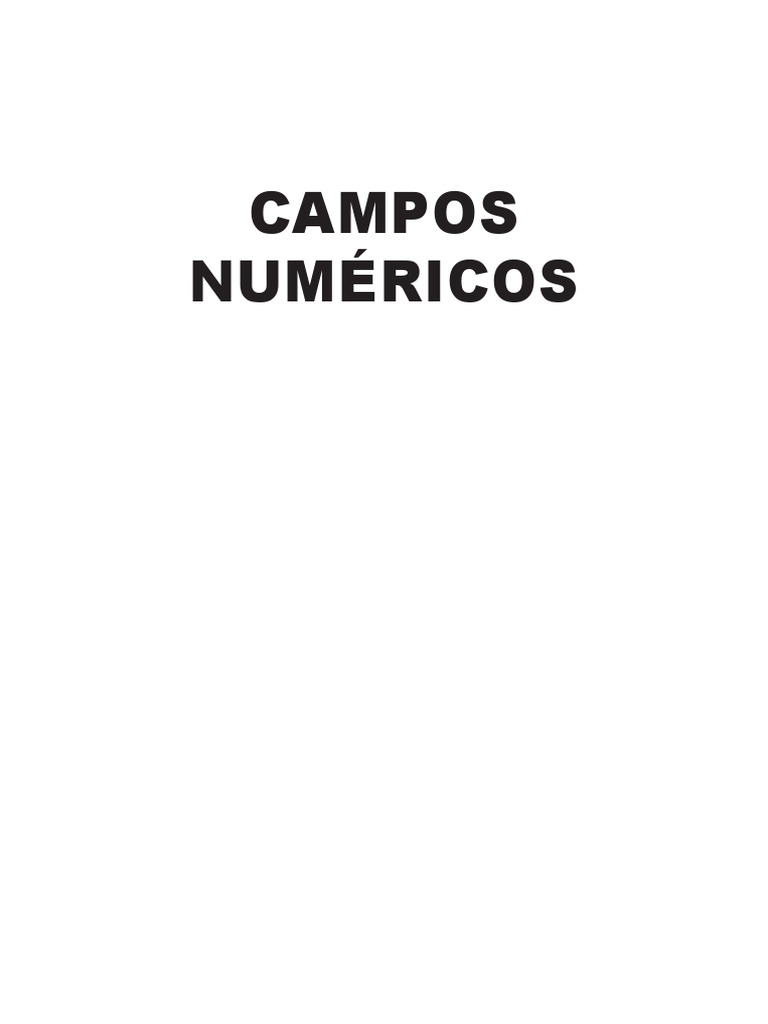 Campos Numericos Andres Raya | PDF | Función (Matemáticas) | Conjunto ...