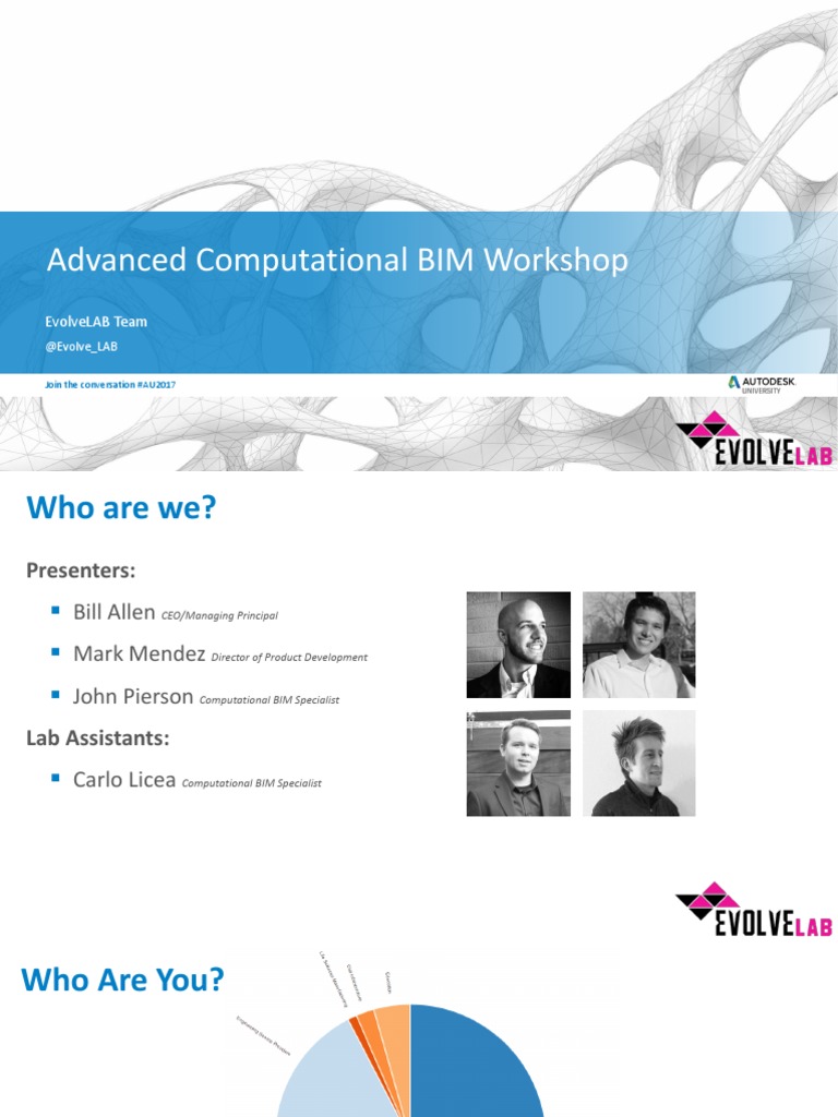 Class Presentation BIM128342 Computational BIM Workshop-Advanced | PDF | Autodesk Revit | Animation