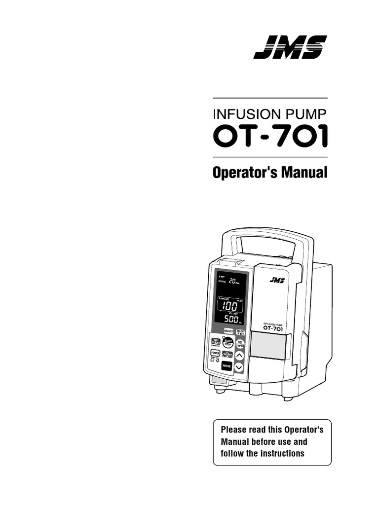 Ot-701 Op. Manual | PDF | Intravenous Therapy | Ac Power Plugs And Sockets