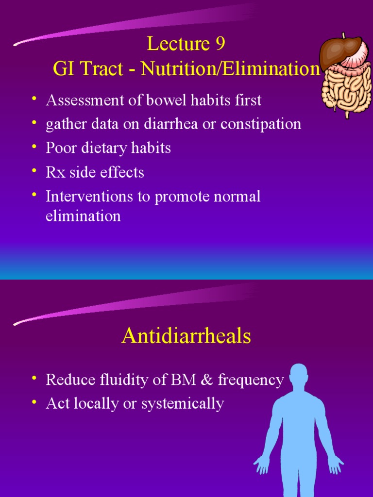 GI Tract - Nutrition/Elimination | PDF | Constipation | Vomiting