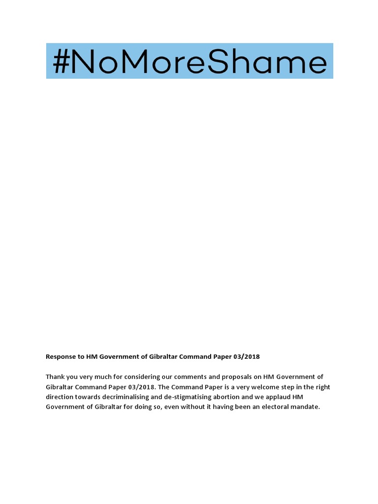 NMS Command Paper Response | PDF | Fetal Viability | Abortion