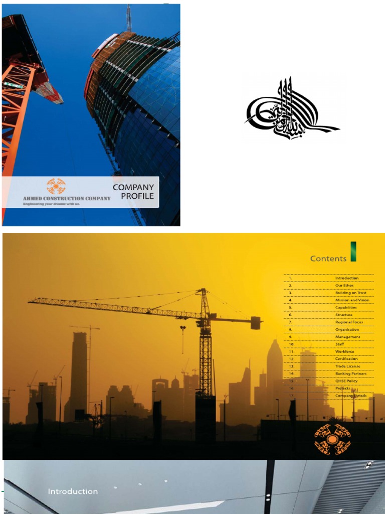 Ahmed Construction Company: Engineering Your Dreams With Us | PDF ...