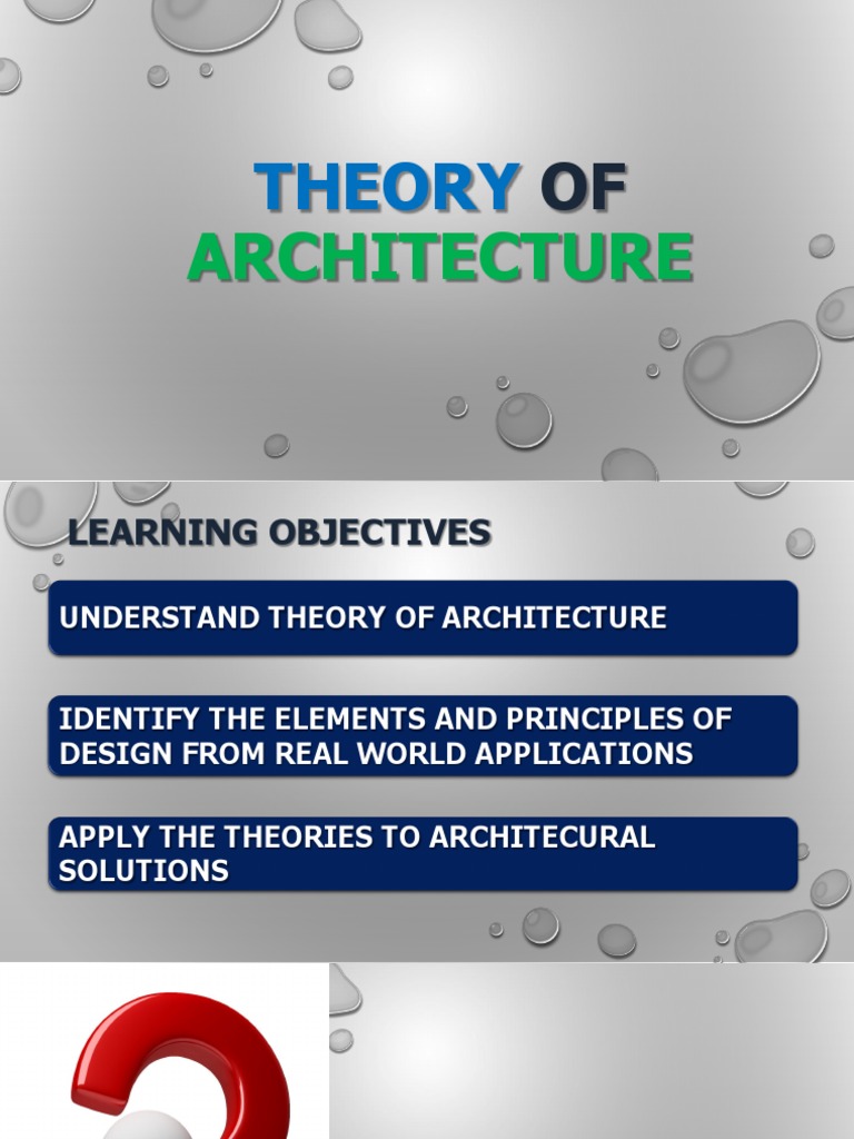 Understand Architecture Theory | PDF | Shape | Design