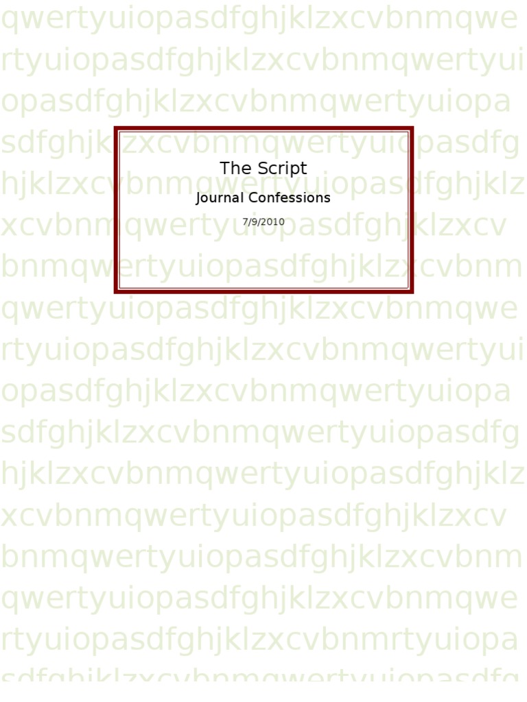 Diary Confessions | PDF