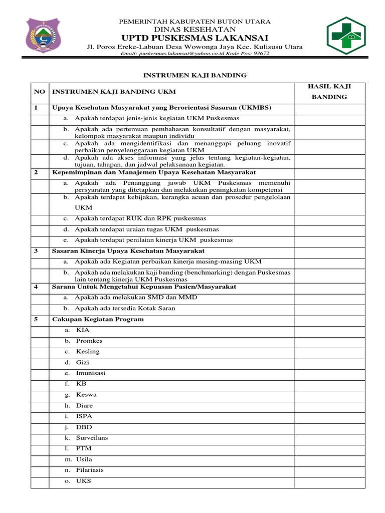 Instrumen Kaji Banding | PDF