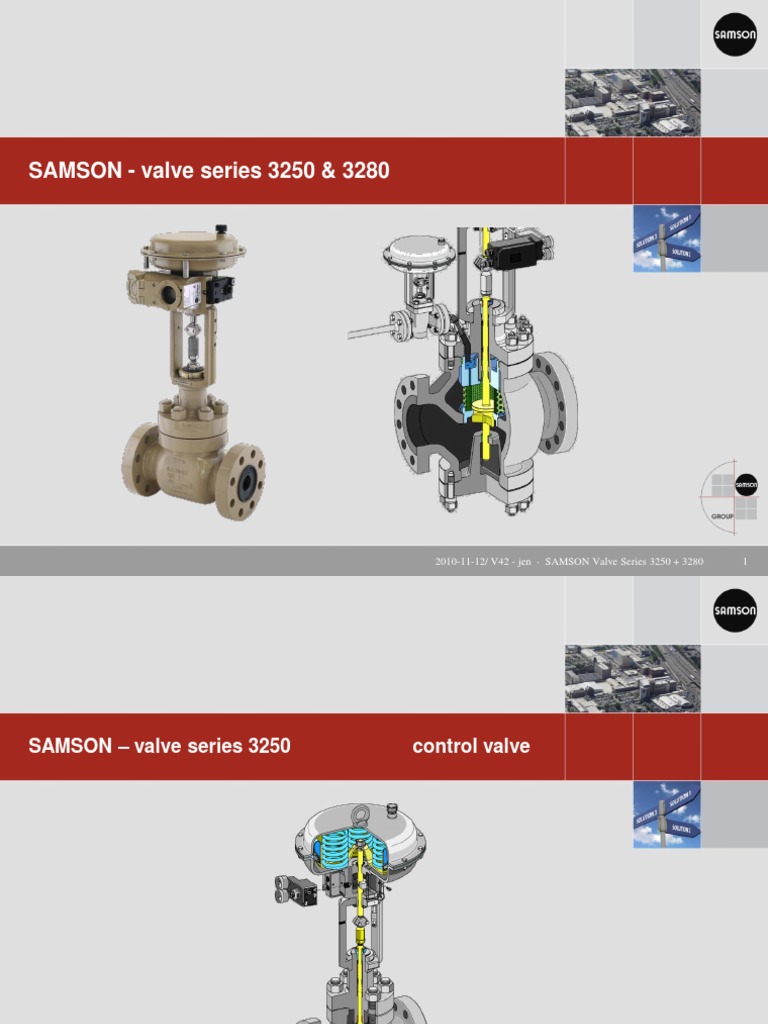 2010-11-12/ V42 - Jen SAMSON Valve Series 3250 + 3280 1 | PDF | Valve ...