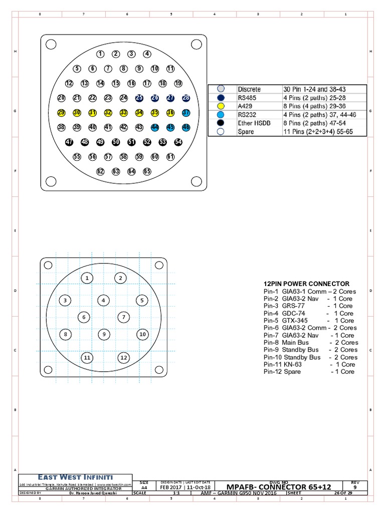 G950 SMK MPAAB65 PIN Data Bus and 12PIN Power Connector Pin Out | PDF ...