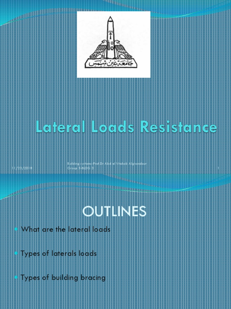 Lateral Loads Resistance | PDF | Framing (Construction) | Architectural ...