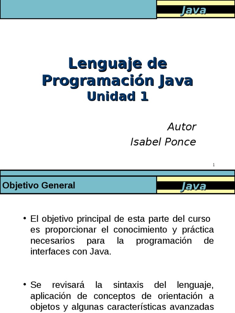 Introducci Ón A Java - Unidad 01 | PDF