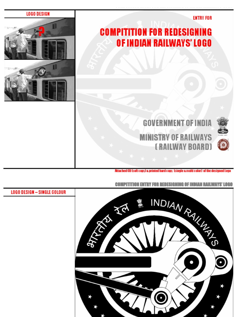 Indian Railways Logo Redesign Entry | PDF | Logos | Rail Transport