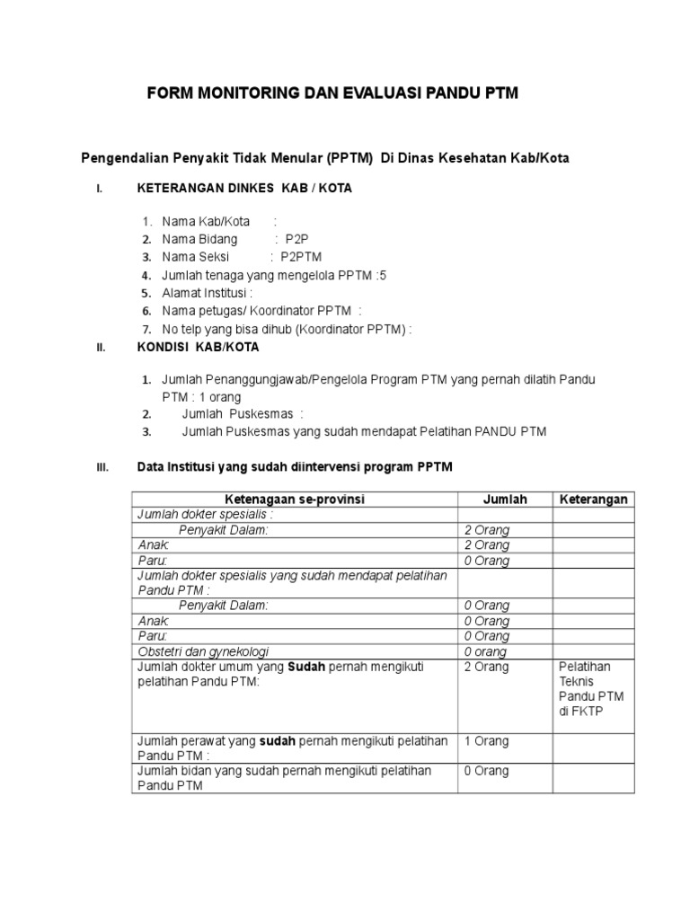 Monev Pandu PTM Master | PDF | Pengembangan Diri | Kesehatan Holistik