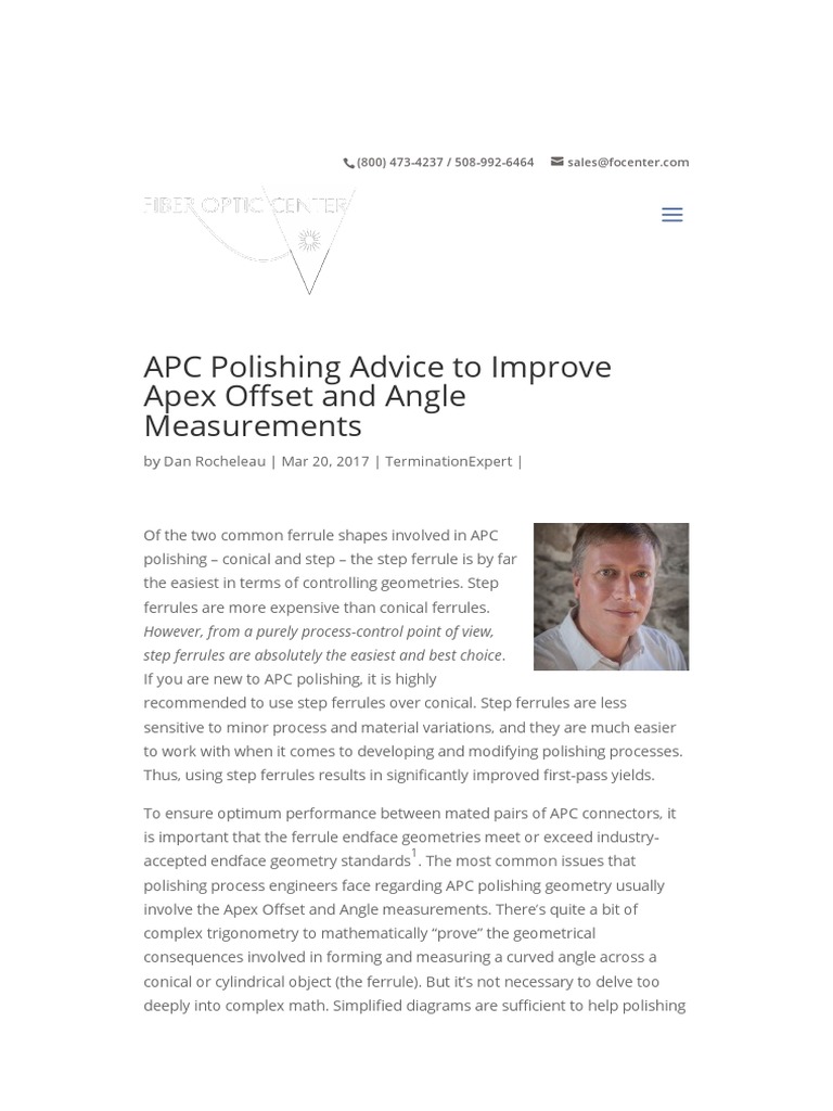 APC Polishing | PDF | Angle | Perpendicular