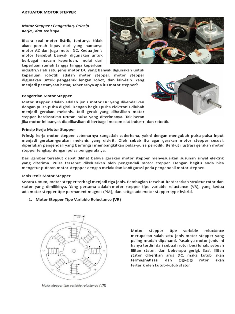 Aktuator Motor Stepper | PDF