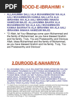 Short Salawat - Short Durood Shareef - Arabic, English, Translation ...