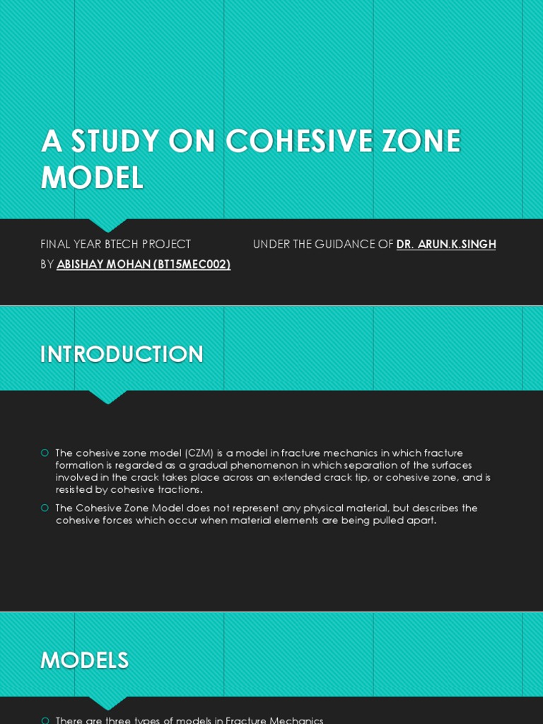 Cohesive Zone Model | PDF | Fracture | Fracture Mechanics