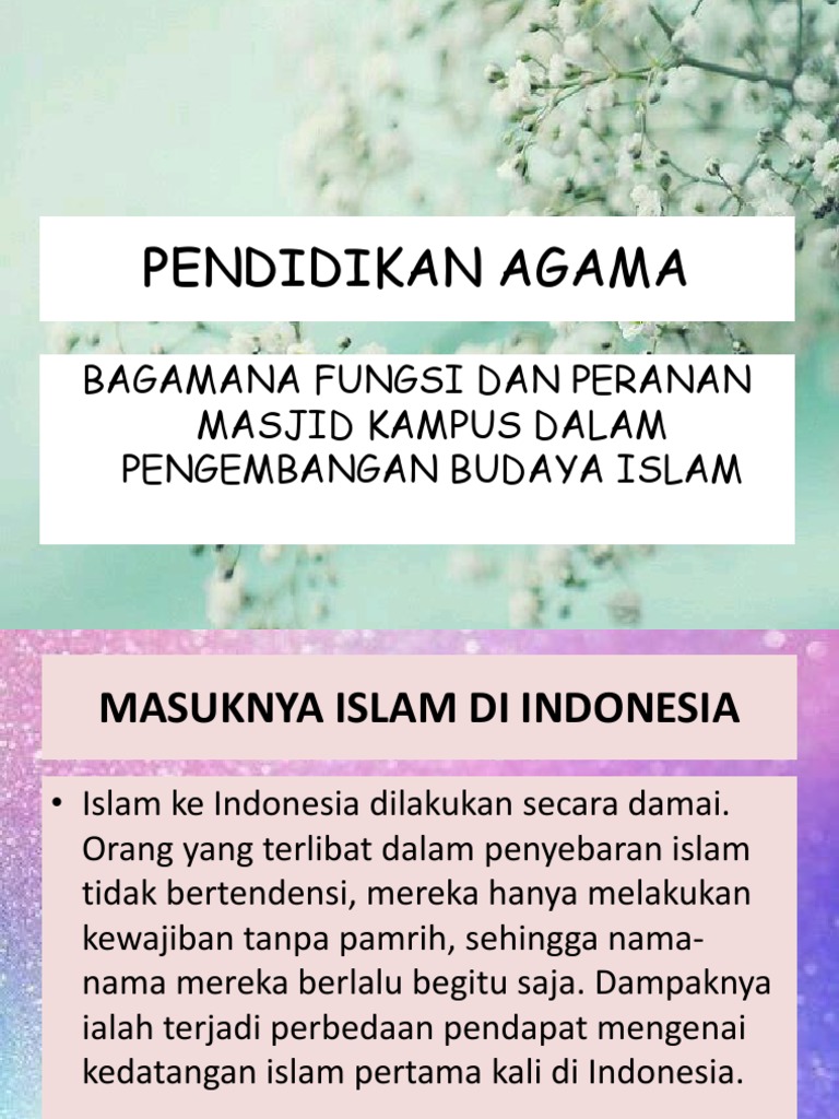 Fungsi Dan Peranan Masjid Kampus Dalam Pengembangan Budaya Islam | PDF ...
