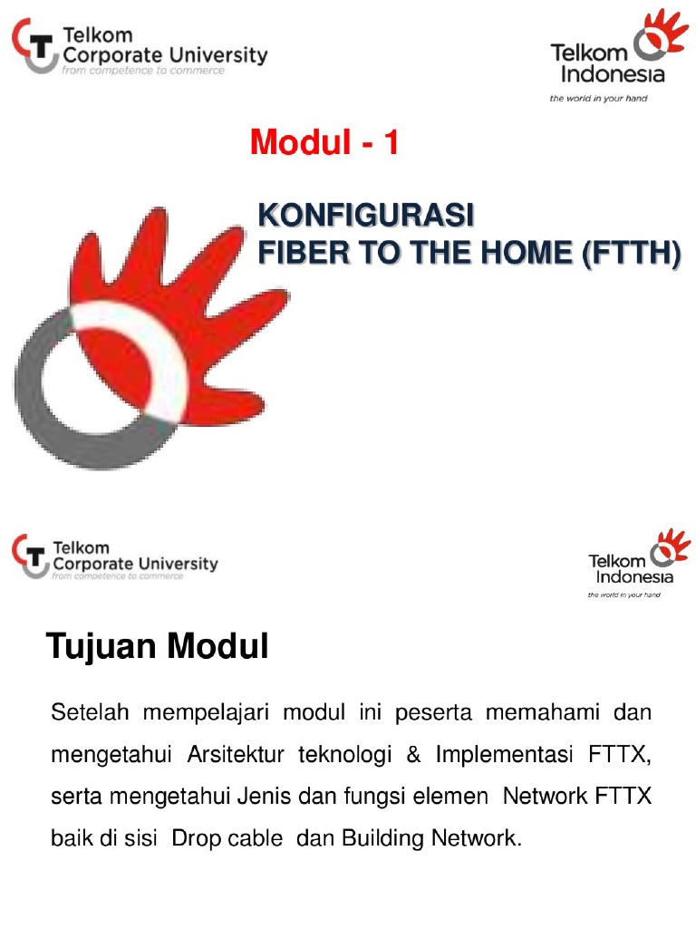 Modul - 1 Konfigurasi FTTH | PDF