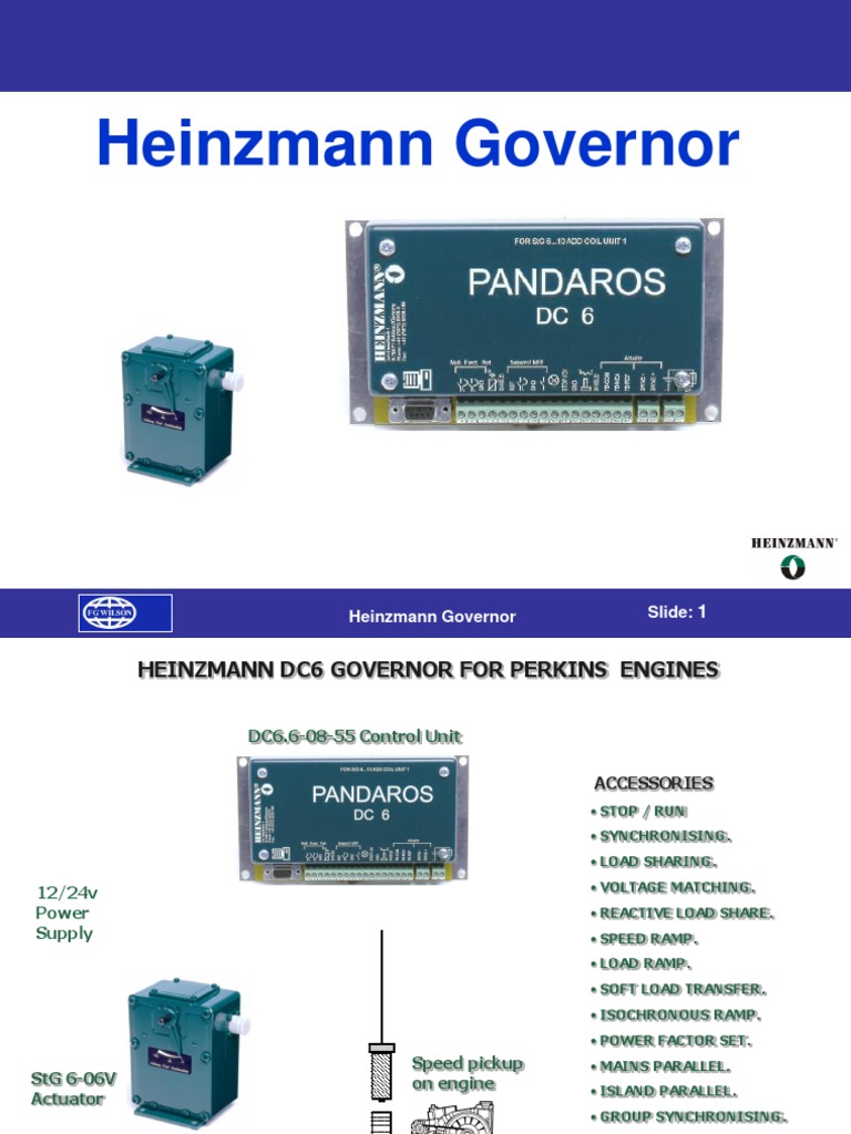 Heinzmann DC6 Governor Overview | PDF | Actuator | Manufactured Goods